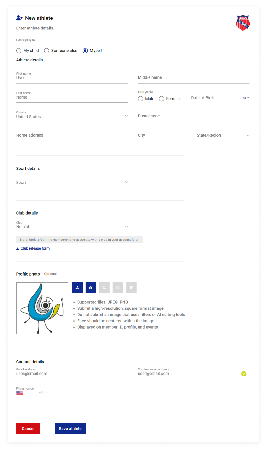 AAU Athlete Membership: Full Registration Process – AAU